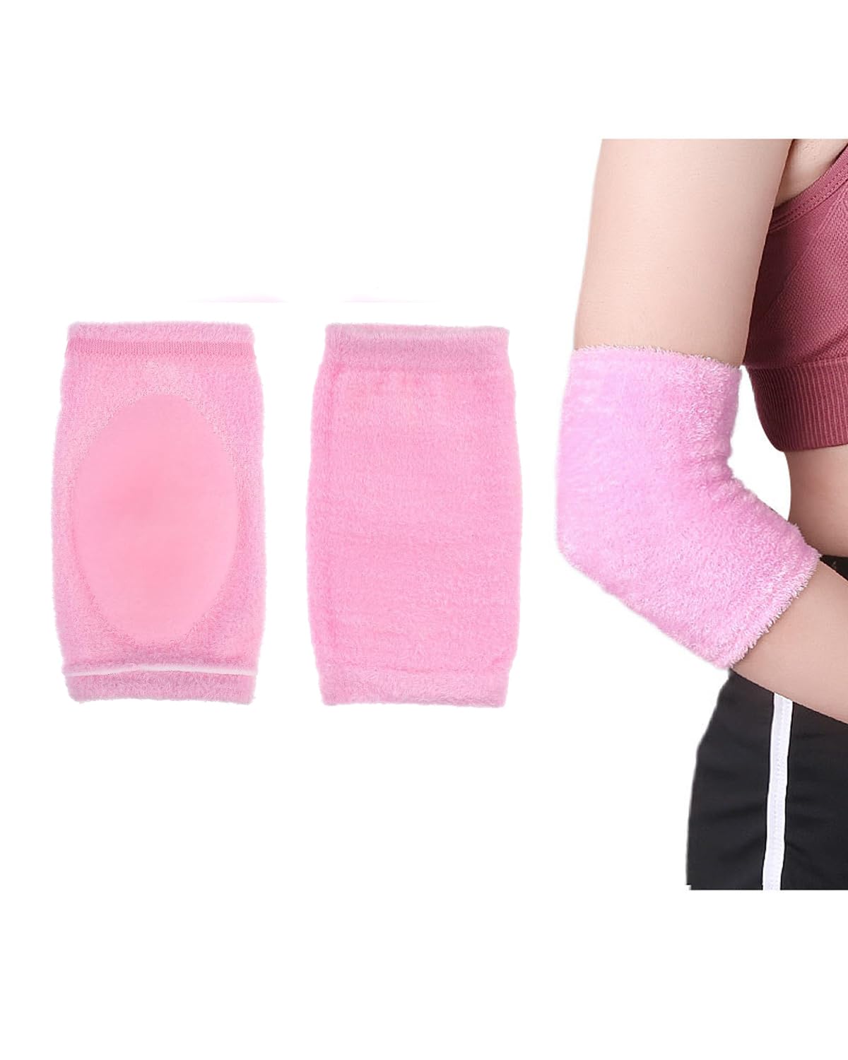Amazon.com : Elbow Moisturizing Sleeve Elbow Gel Cover Heel Socks Elbow ...