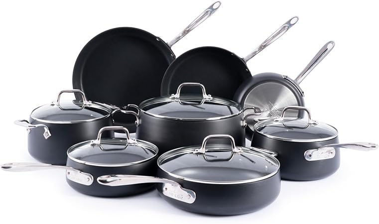 Amazon.com: All-Clad HA1 Expert Hard Anodized Nonstick Cookware Set (13 ...