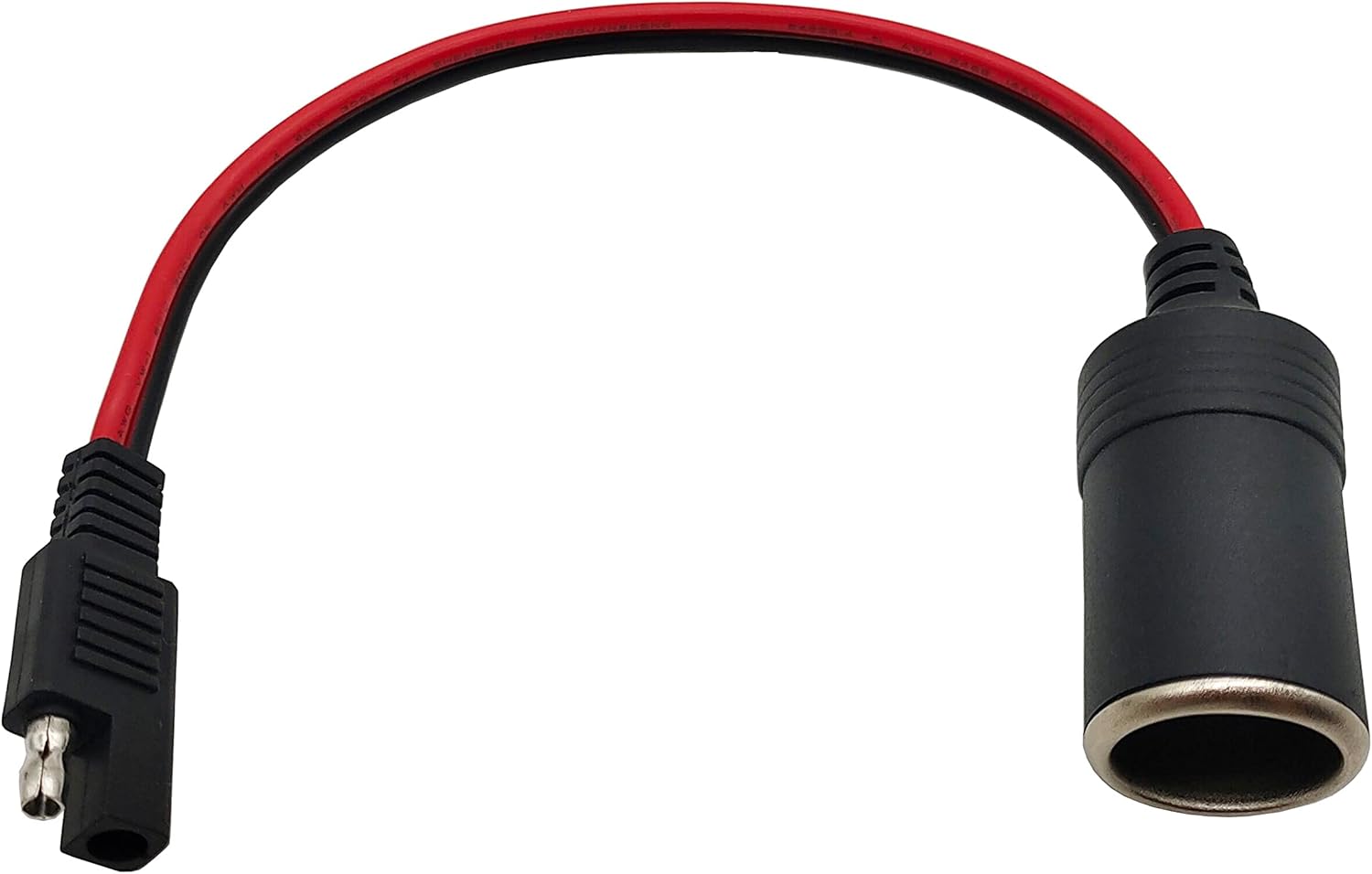 Amazon.com: Halokny SAE to Cigarette Lighter Female Socket Adapter for ...