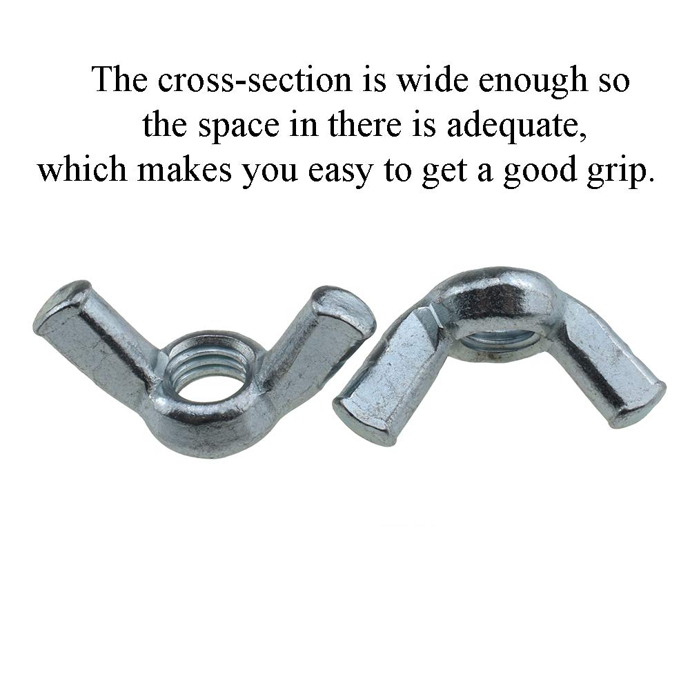 Yadaland Wing Nuts Butterfly Nuts 5/16-18inch Inner Dia Fastener Screw ...