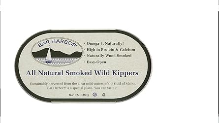 Amazon.com: Bar Harbor All Natural Smoked Wild Kippers, Cans, 6.7 oz ...