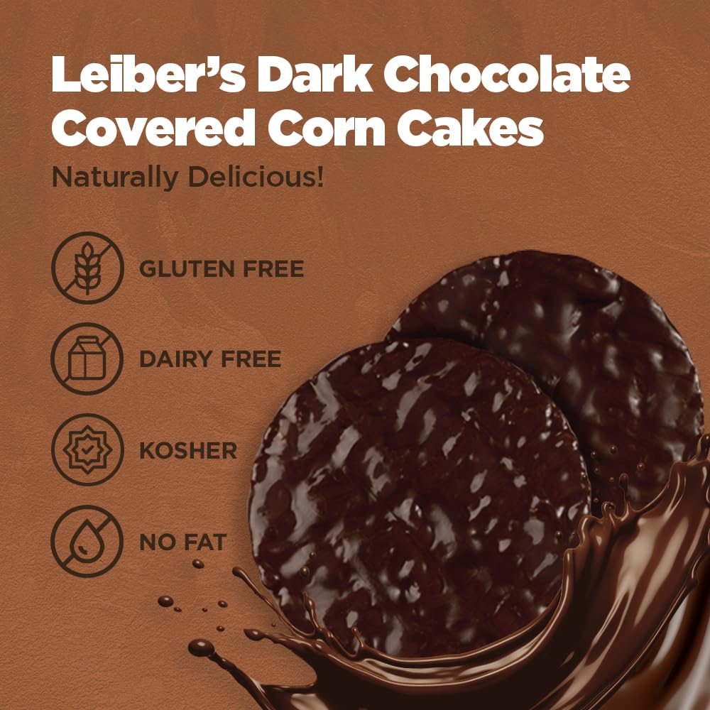 Snapklik.com : LEIBERS Dark Chocolate Coated Corn Cakes Snack Pack 3 ...