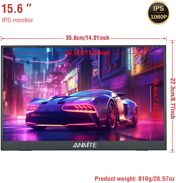 Anmite A156W03T 15.6-inch Portable Touch Monitor User Manual