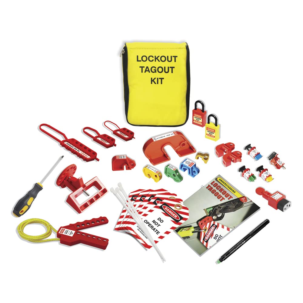 E Square Lockout Tagout Electrician Pouch Kit With Loto Devices ...