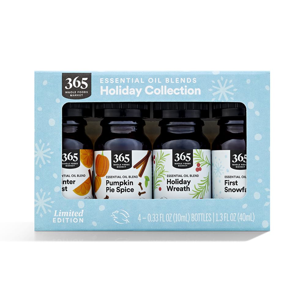 Amazon.com: 365 by Whole Foods Market, Essential Oil Holiday Kit 4 ...