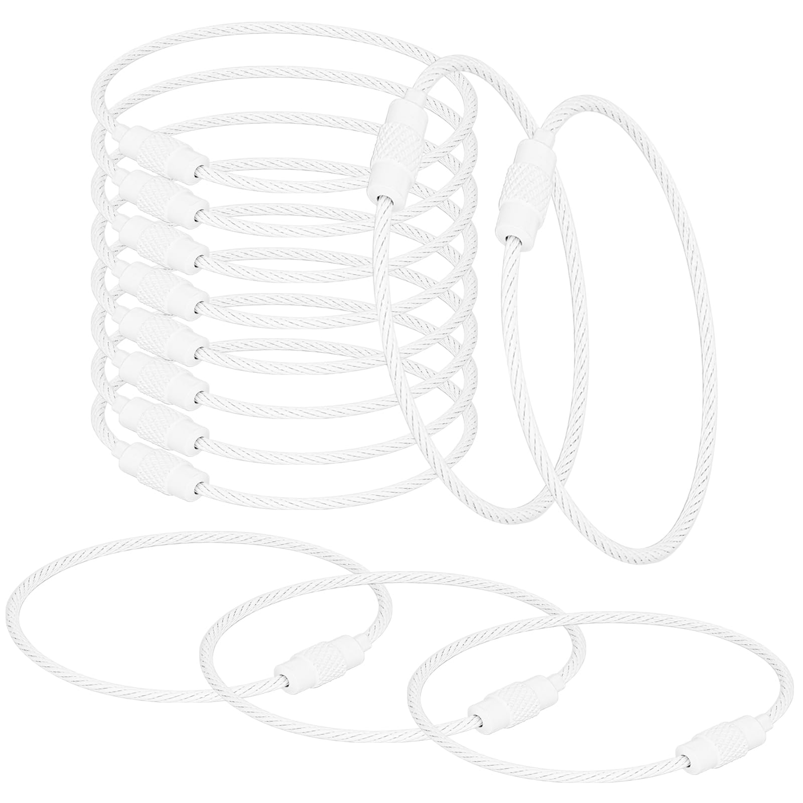 Amazon.com: 20 Pack Stainless Steel Key Rings Large Key Ring 6 Inch ...