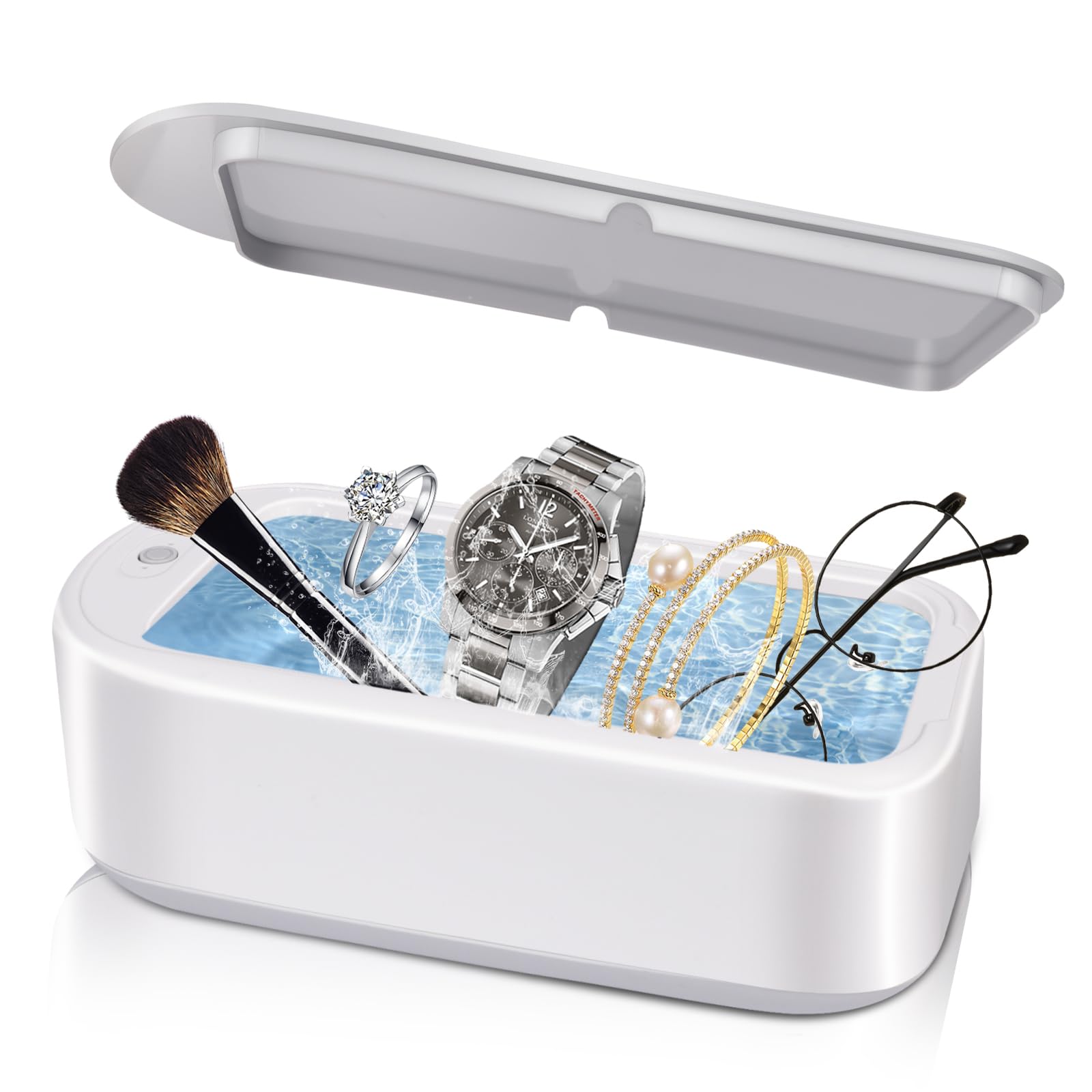 Amazon.com: Ultrasonic Jewelry Cleaner, 48KHZ Sonic Cleaner Machine ...