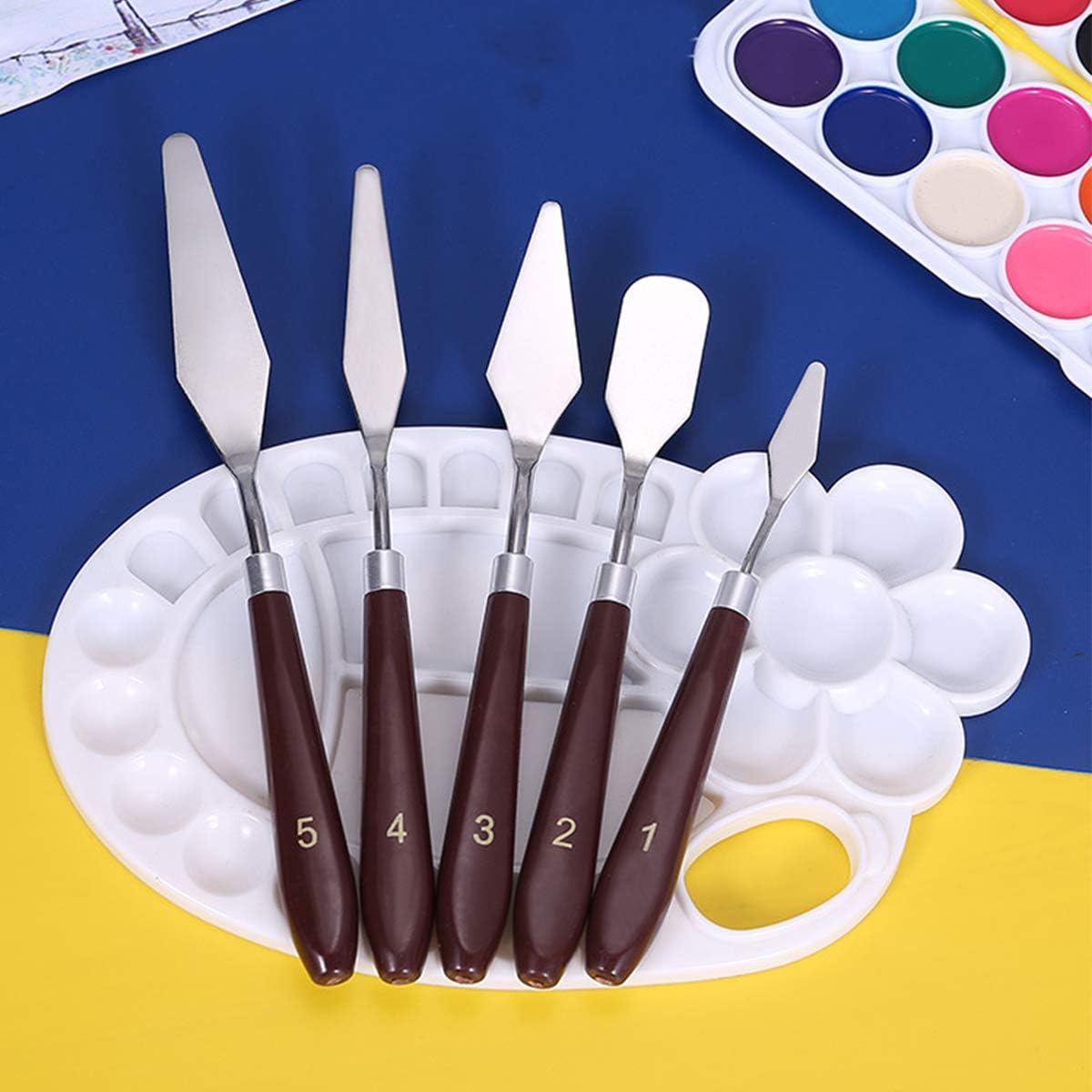Amazon.com: Artist Painting Knives Set - 5 Pieces Painting Knives ...