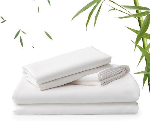 LINENOVA 2000TC Bamboo Bed Sheets Double – Ultra Soft 4 Piece Sheet Set ...