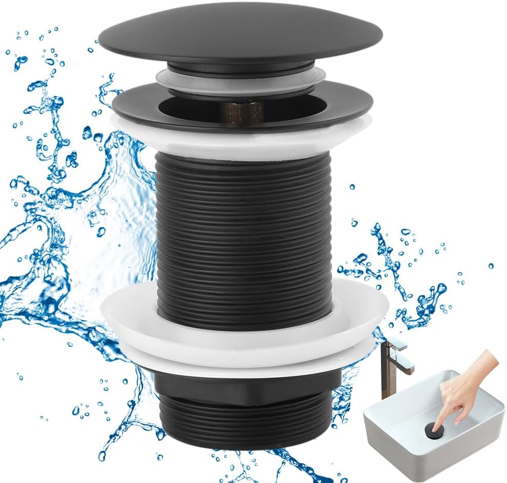 HOMELODY Design Siphon mit Pop Up Ventil Ablaufgarnitur für Waschbecken ...