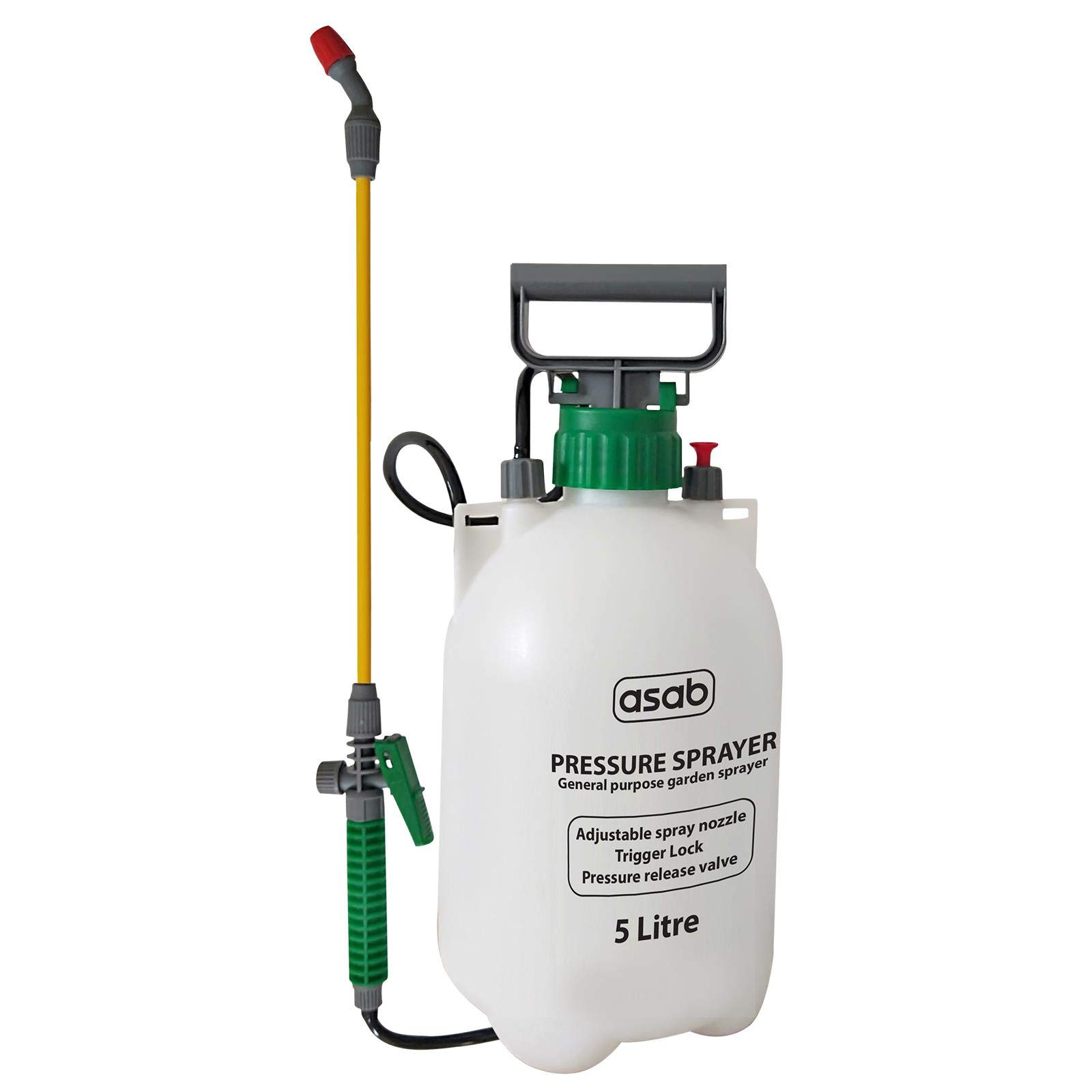 ASAB Garden Pressure Pump Sprayer 1L 1.5L 3L 5L 8L 16L Garden Weed ...