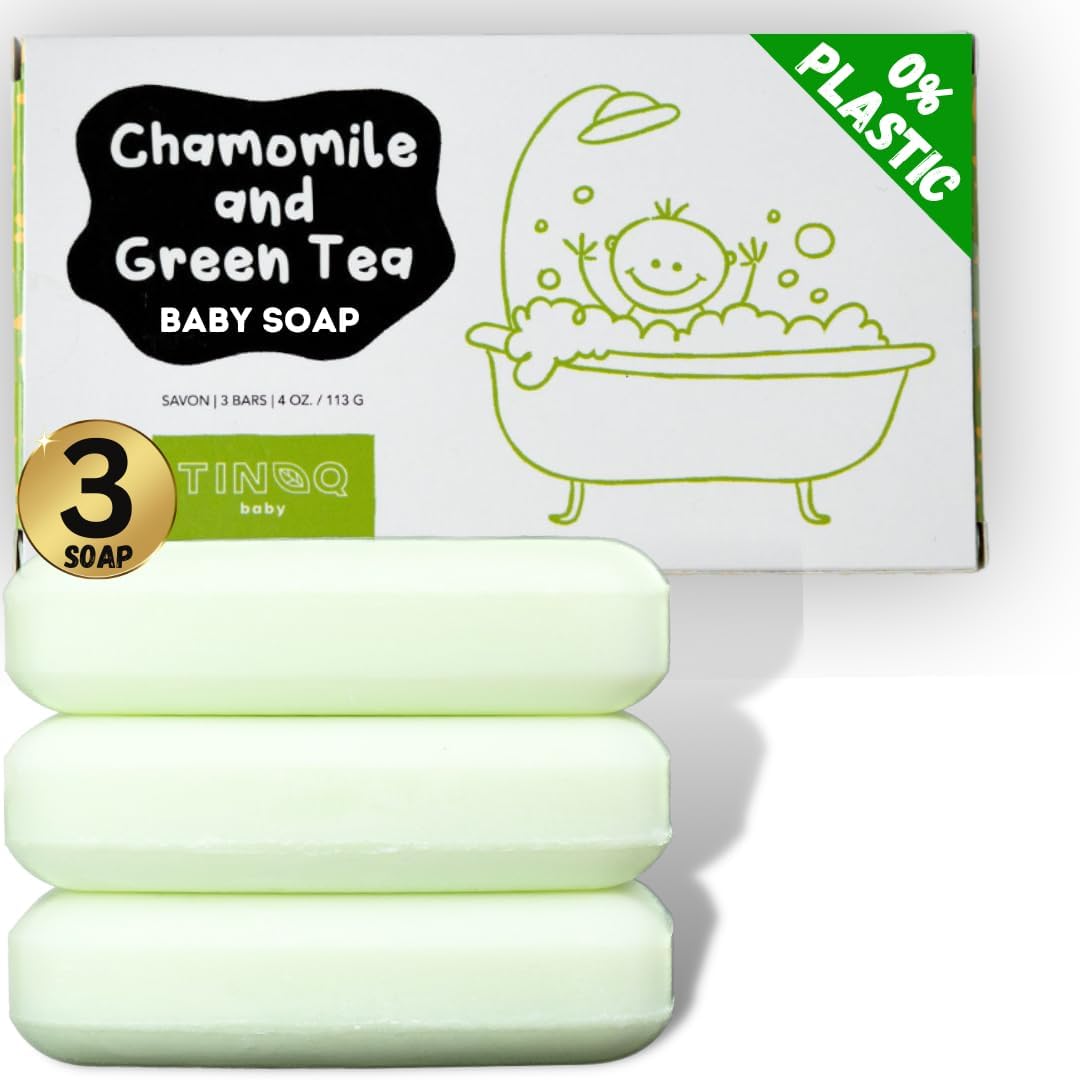 Amazon.com: TINOQ Hypoallergenic Organic Baby Soap Bar - Chamomile ...