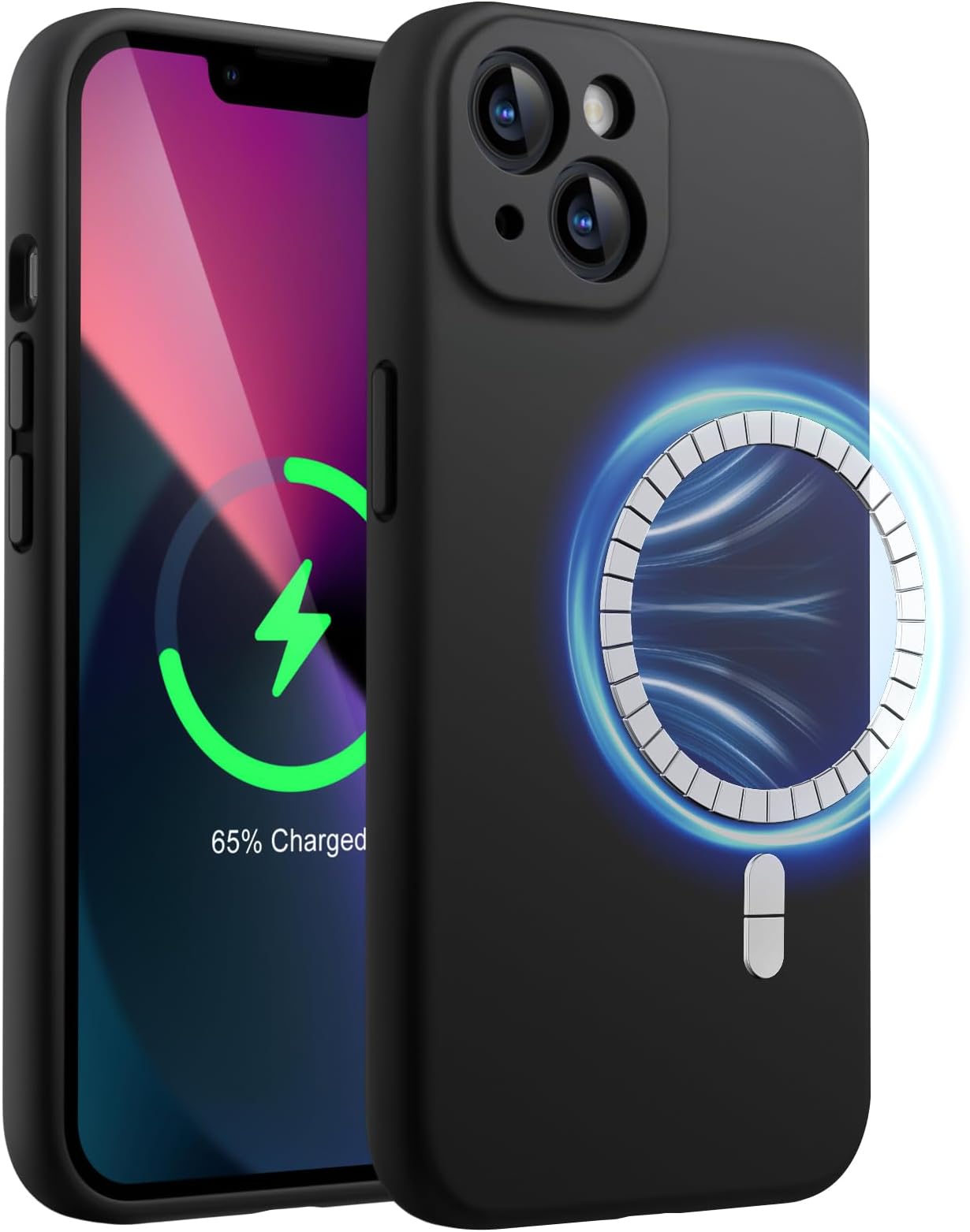 JETech Cover Magnetica Silicone per iPhone 13 6,1 Pollici, Compatibile ...