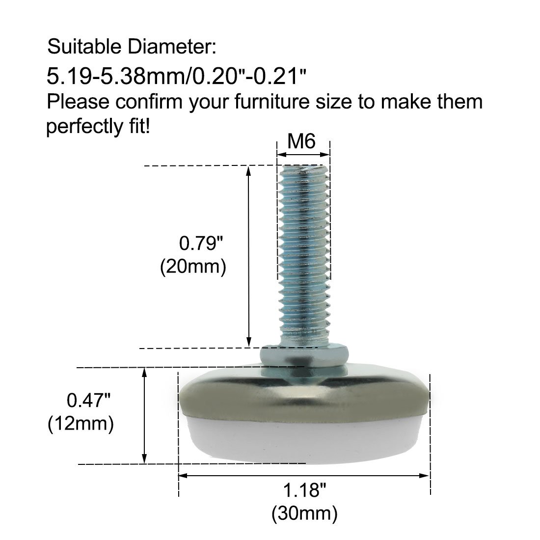 Table Feet 22PCS Furniture Leveling Feet Adjustable Table Foot For ...