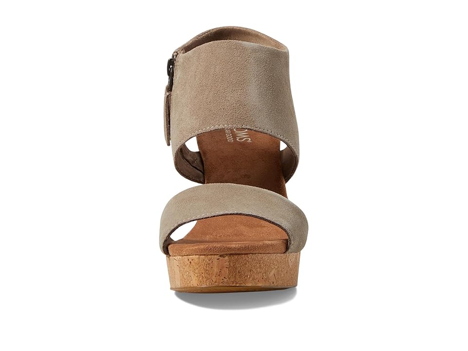 Toms Majorca Platform (Dune Suede) Women's Shoes International Shipping