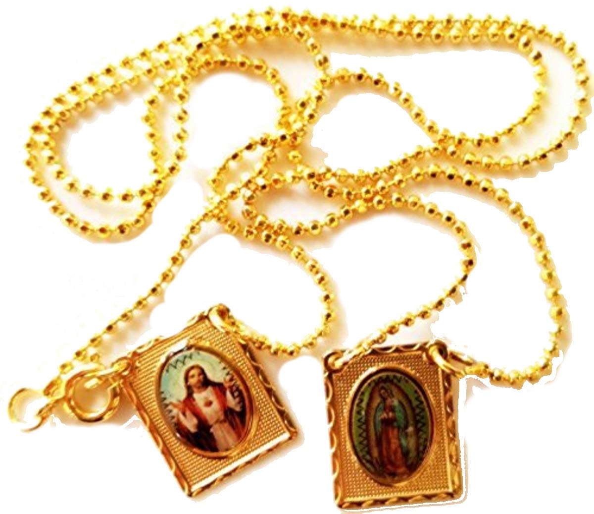 Prettyrosary Catholic Scapular Medal Escapulario Virgen Del Carmen ...