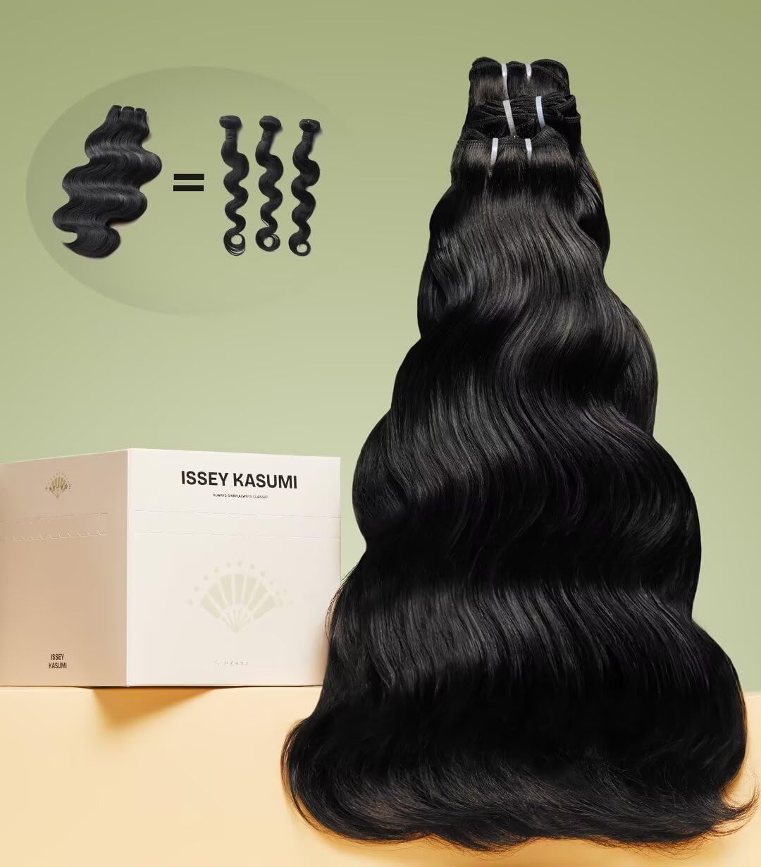 Amazon.com : ISSEY KASUMI Raw Indian Human Hair Bundles,Triple Lifespan ...