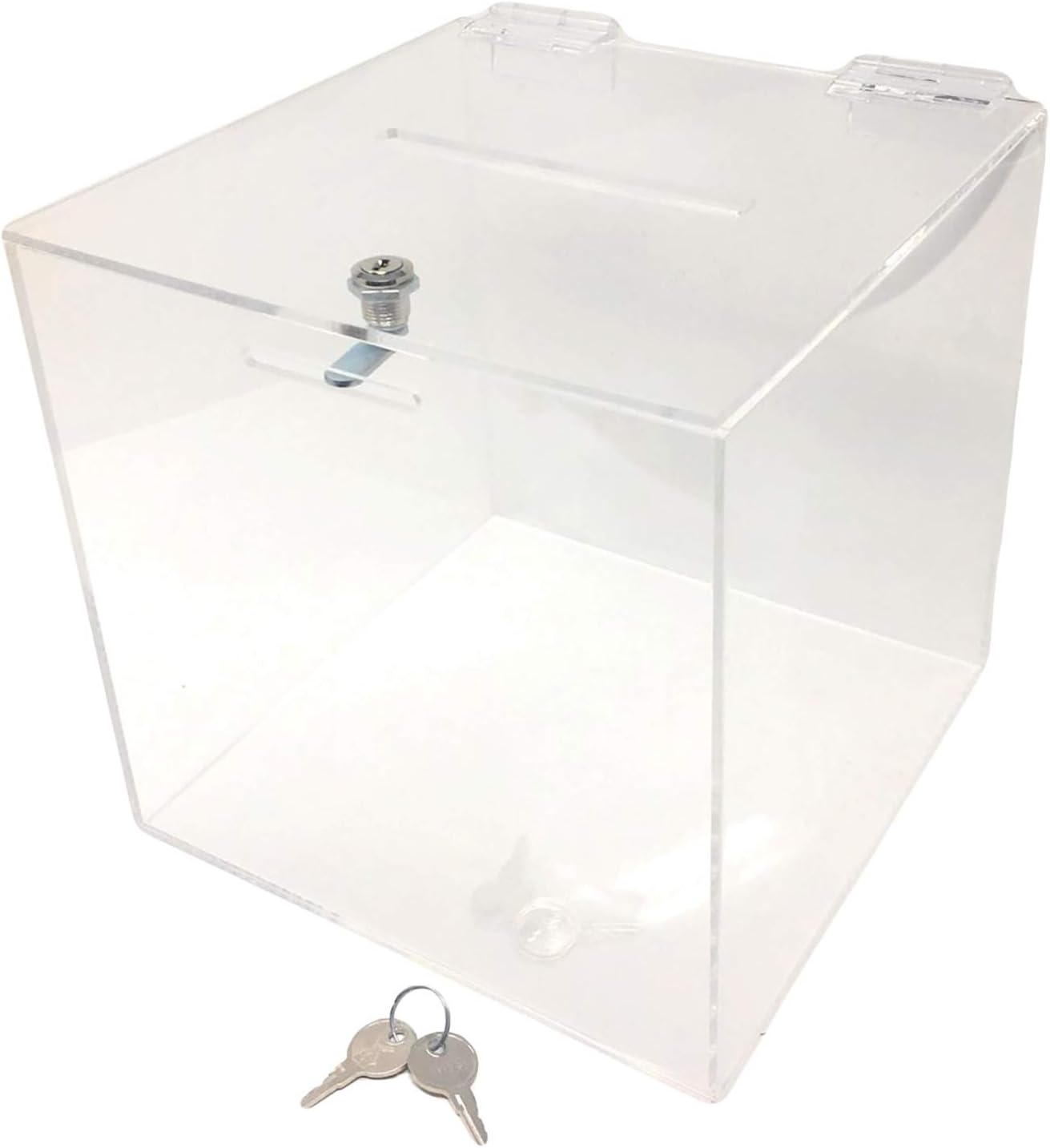 Clear Ballot Box / Suggestion Box 8 inch Lockable : Amazon.ca: Office ...