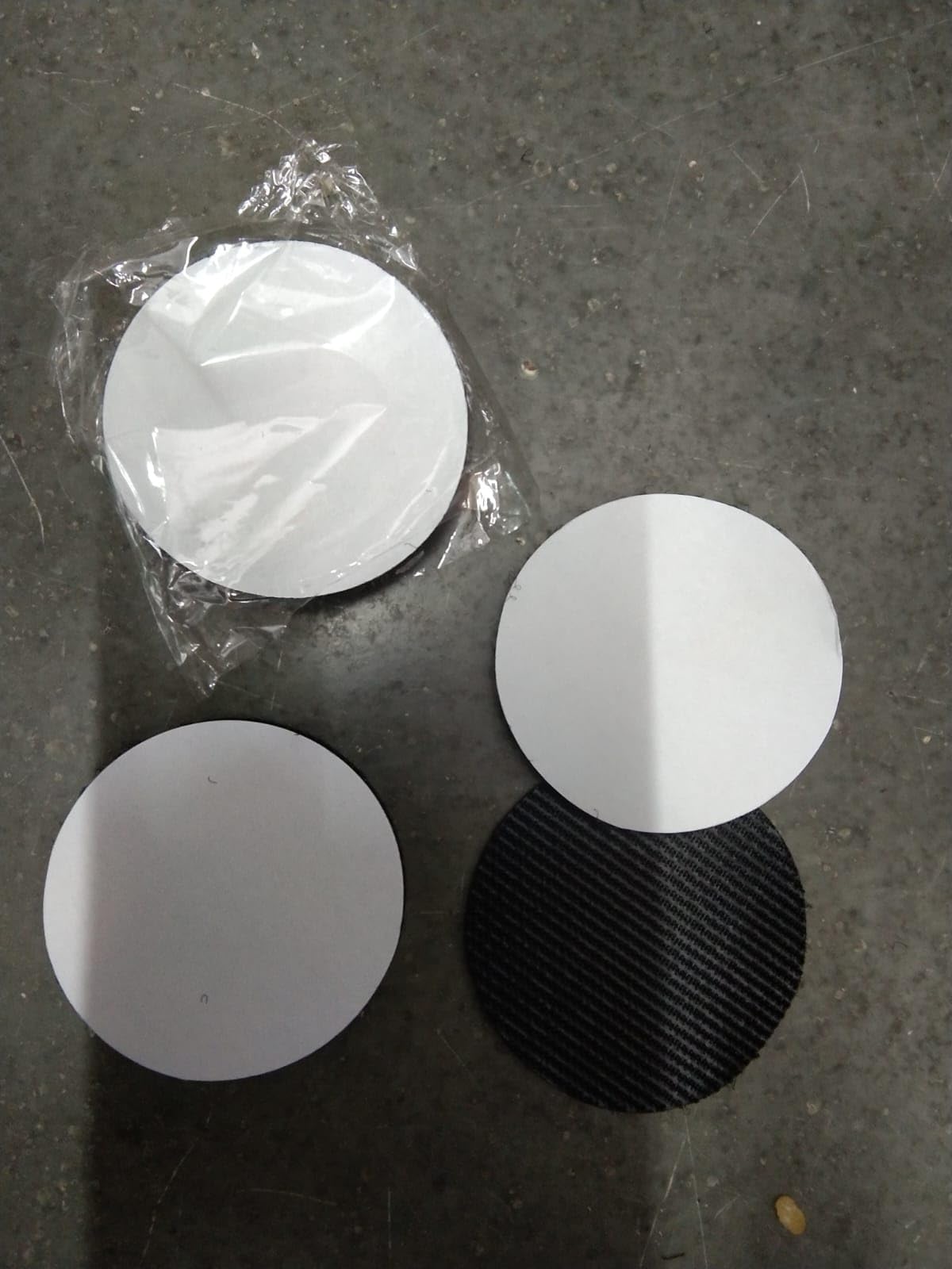 BRIGHTZONE Hook Loop Tape, Round Velcro Tape Dots, Double Sided ...