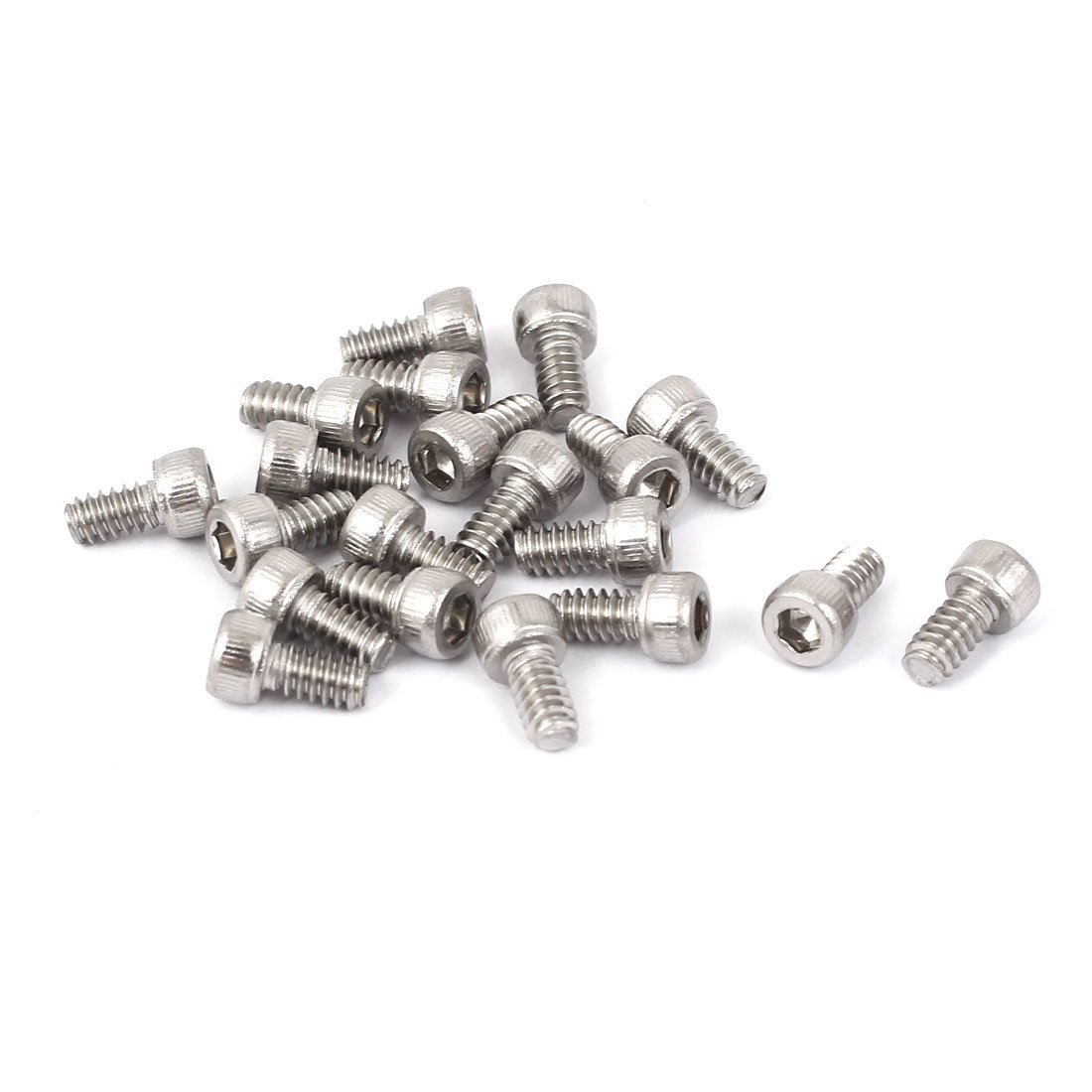 uxcell 6#-32 x 1/4 Inch 304 Stainless Steel Female Hex Socket Head Cap ...