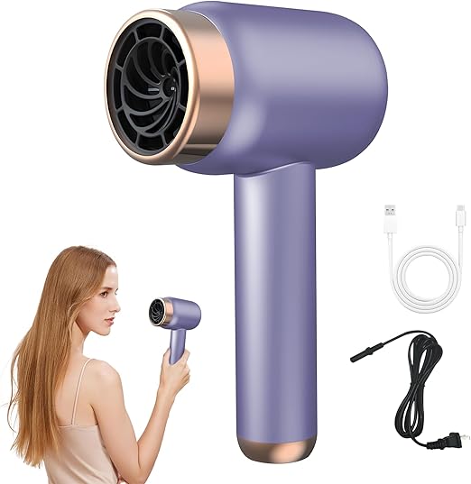 Amazon.com : Cordless Hair Dryer for Women with Battery,Rechargeable ...