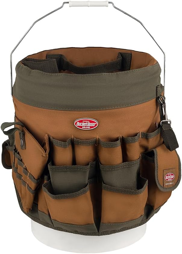 Rugged Tools Bucket Tool Organizer - 64 Pocket Bucket Caddy for 5 ...