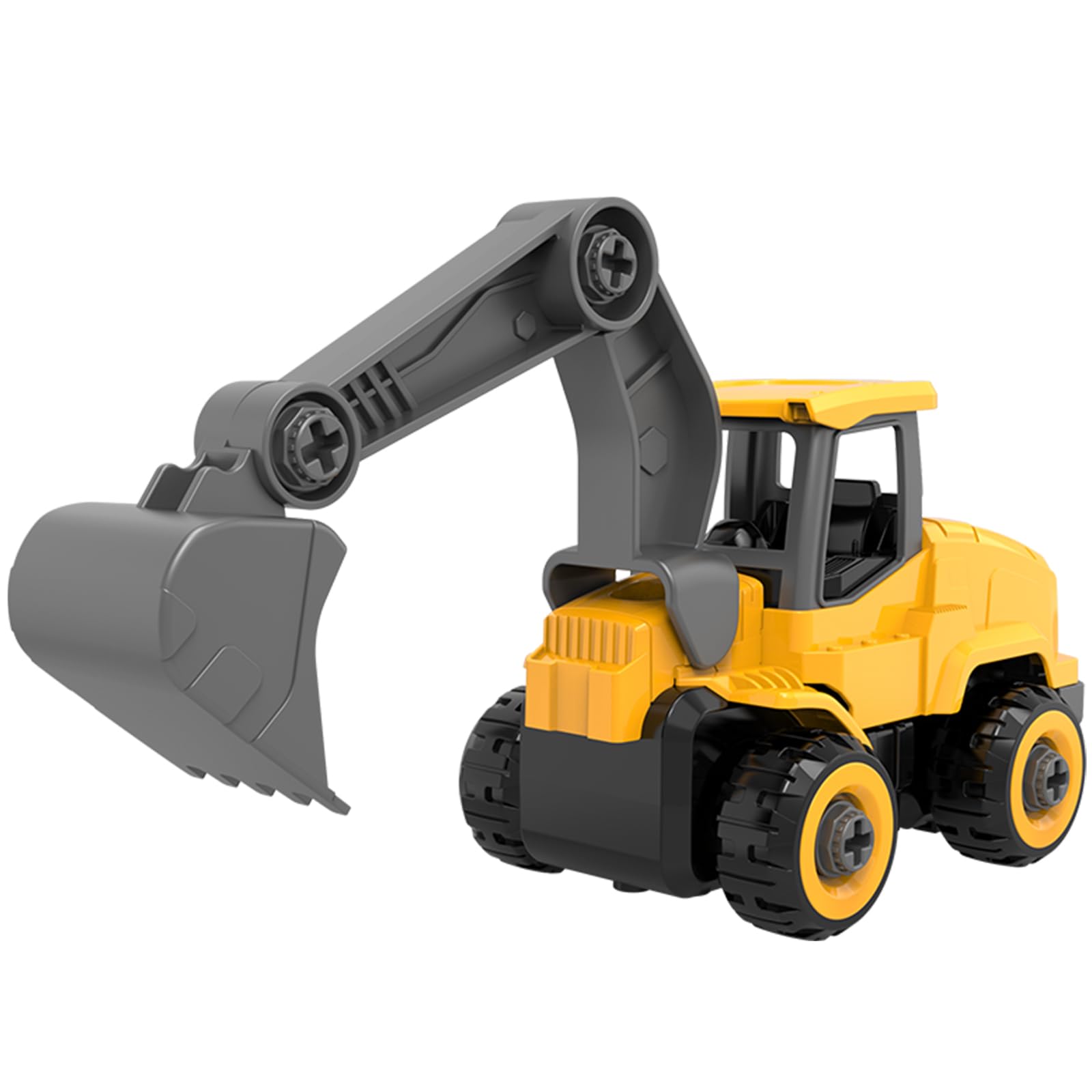 Amazon.com: TOYTWIST Take Apart Toy Excavator with Electric Screwdriver ...