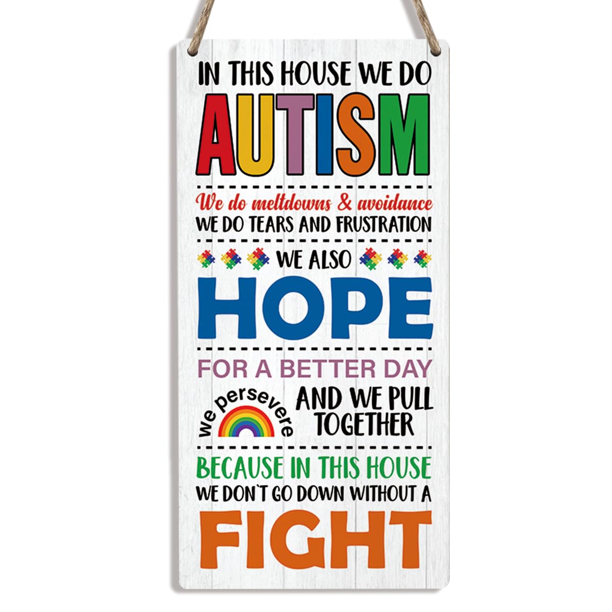 Amazon.com: Autism Signs, Autism Awareness Sign, Autism Awareness Wall ...