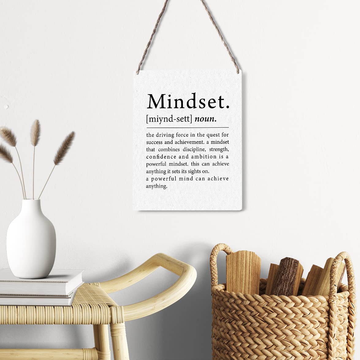 Snapklik.com : Inspirational Signs Wall Decor Mindset Definition Wood ...