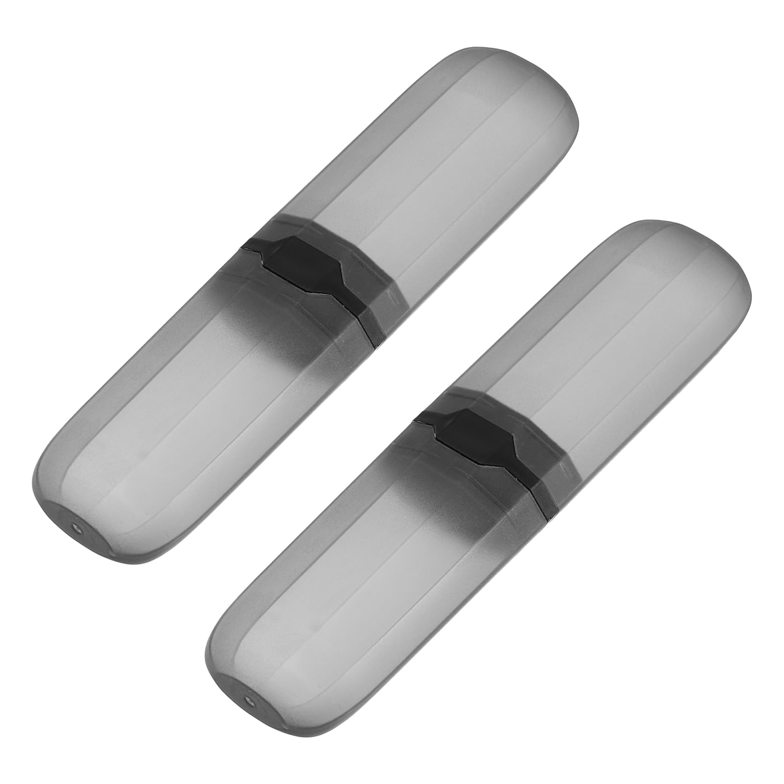 Amazon.com: uxcell 2pcs Travel Toothbrush Case Transparent Black ...