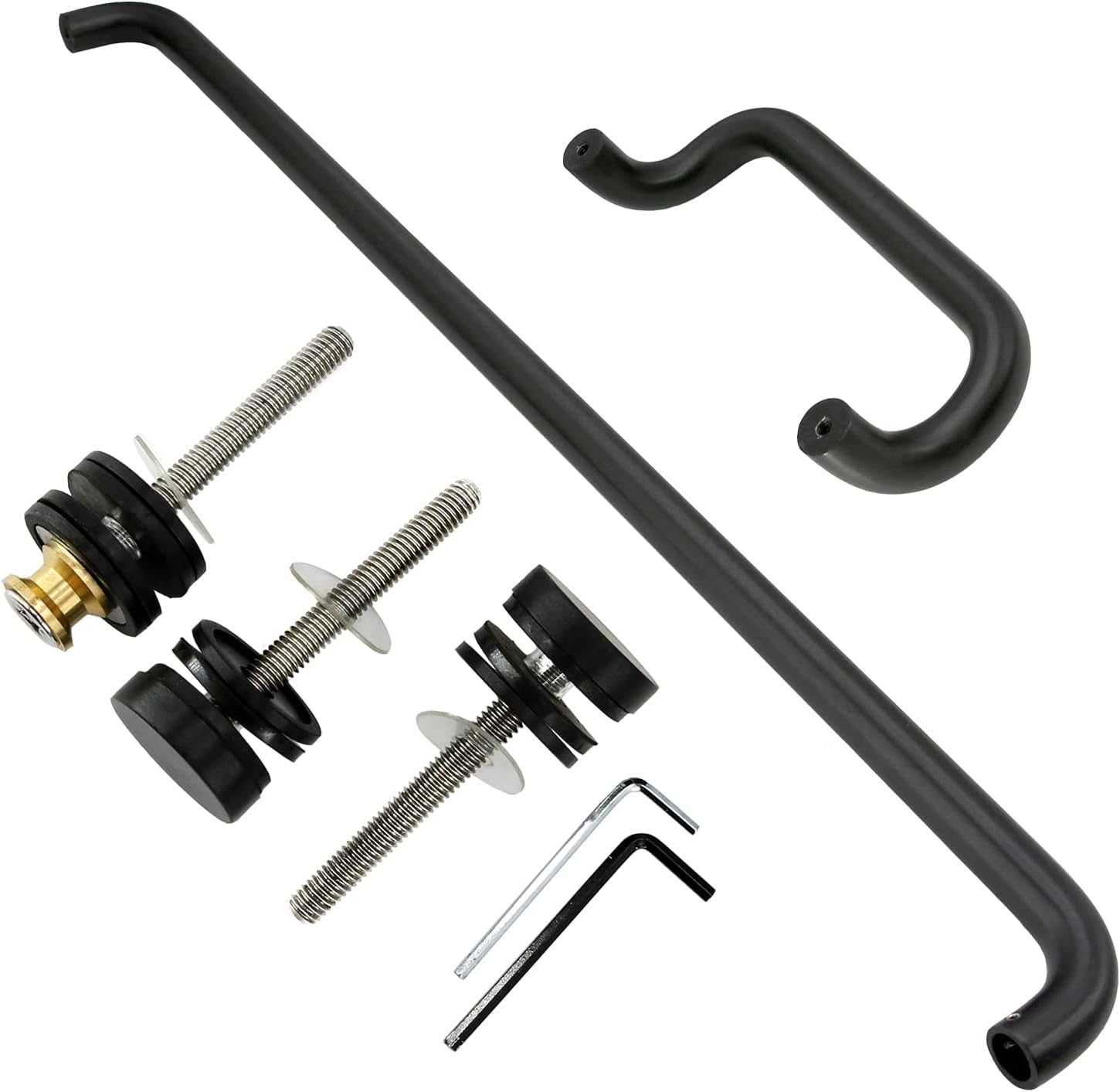 Top Hardware Solid Aluminum Round Combination Push Bar and Pull Handle ...