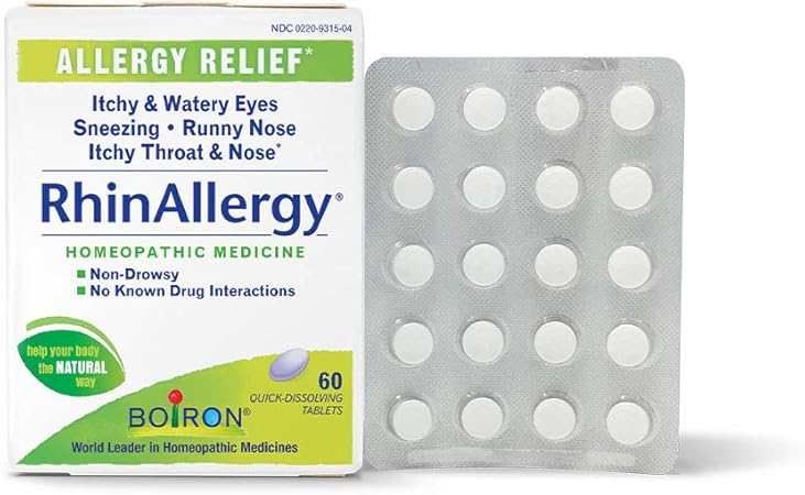 Amazon.com: Boiron RhinAllergy Tablets for Relief from Allergy Symptoms ...