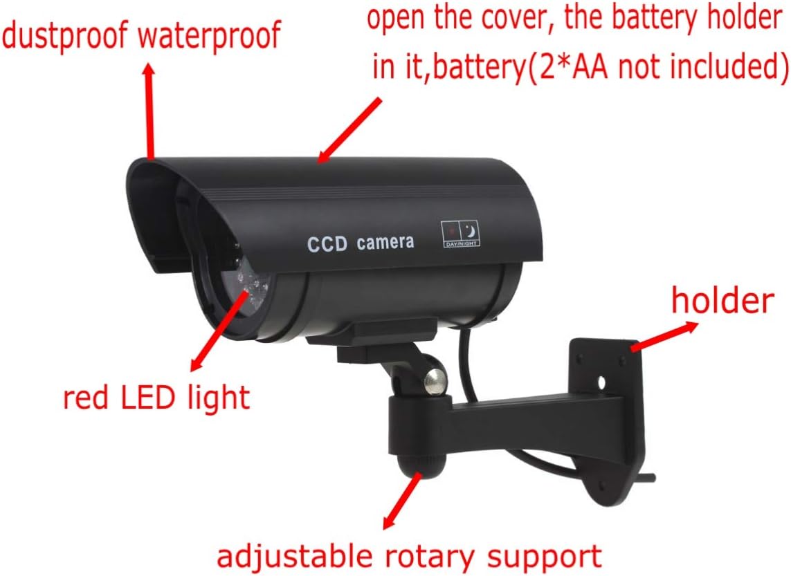 JZK Black waterproof outdoor indoor fake dummy CCTV security camera ...