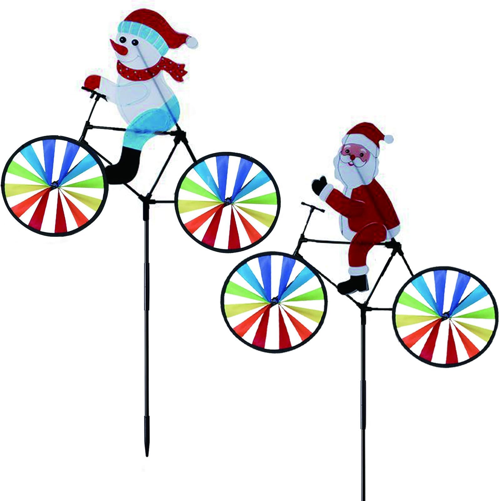 Amazon.com: Collections Etc Red Bow Peppermint Wind Spinner Garden ...