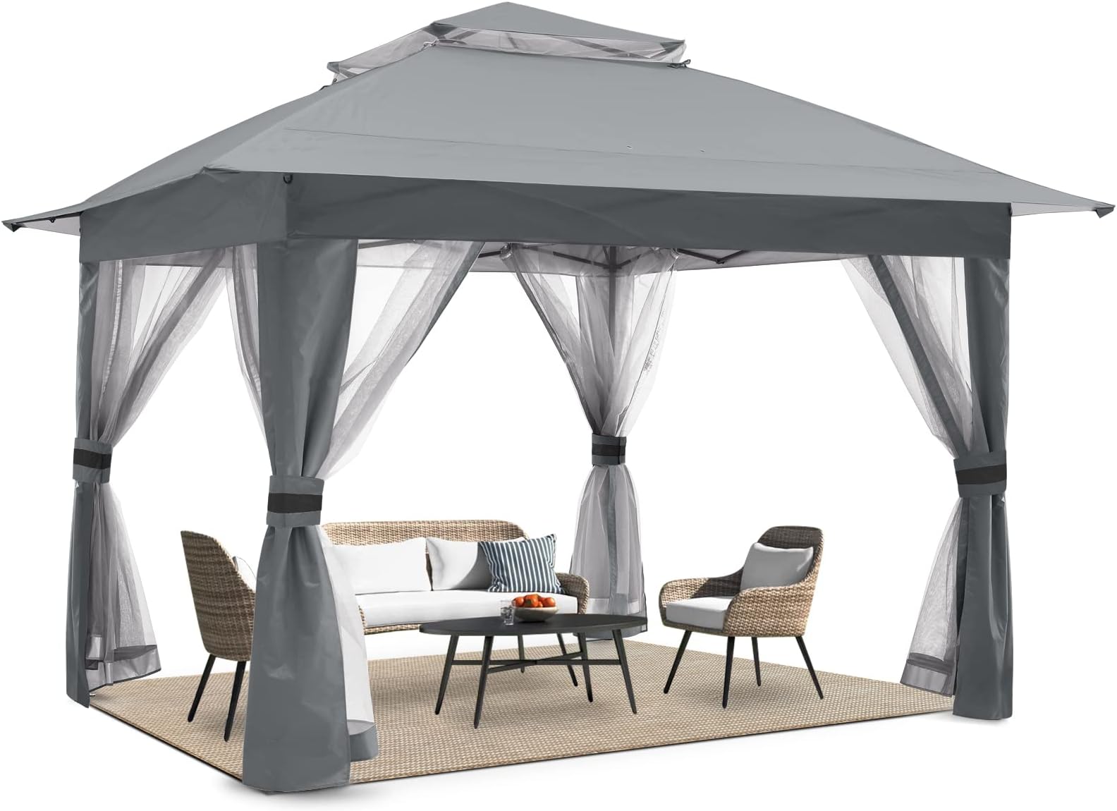 Amazon.com : TINKLE WELL Easy Set-up 13FT Pop Up Canopy,Outdoor Gazebo ...