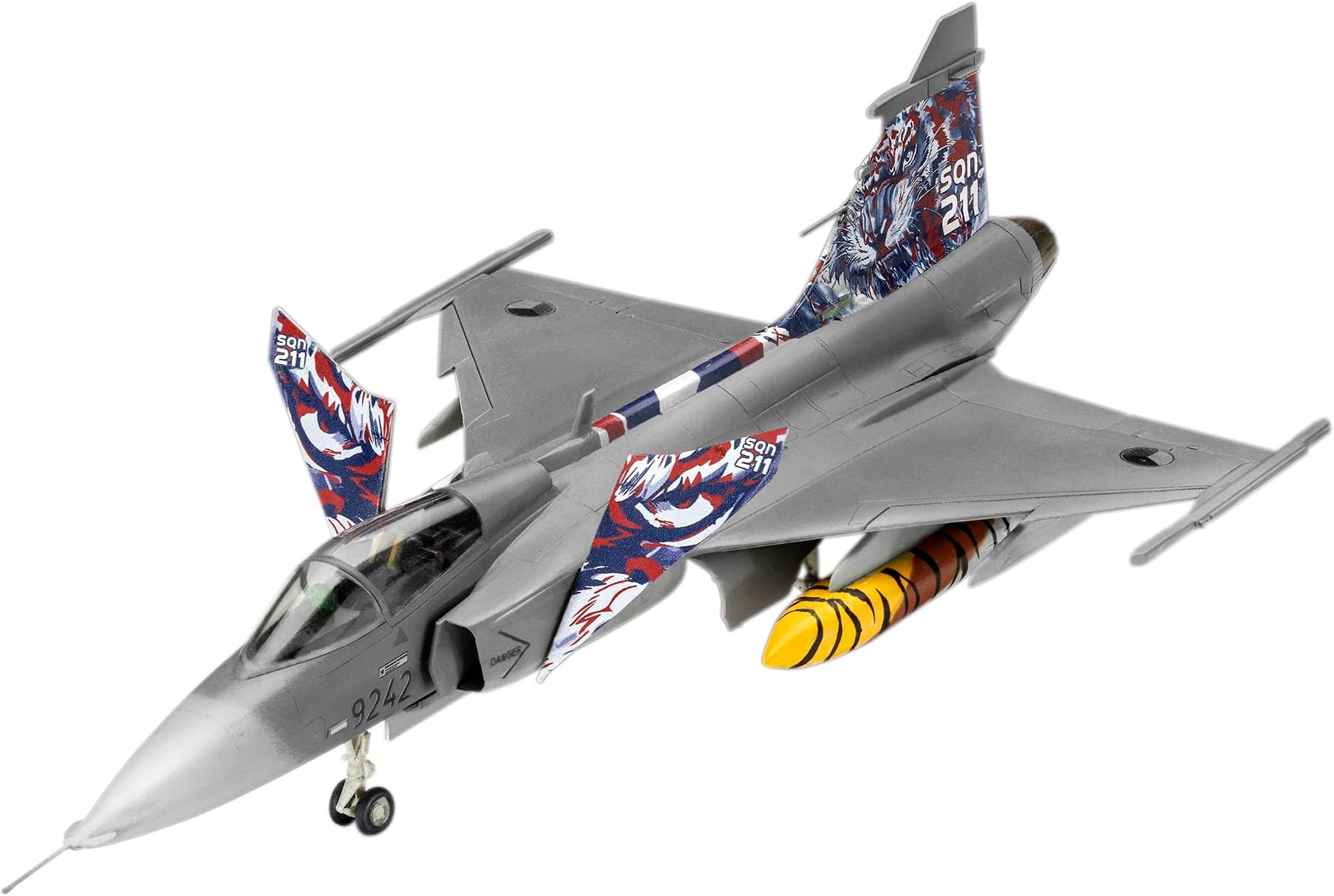 Revell 03776 Saab JAS-39C Gripen 1:72 Scale - Unbuilt/Unpainted Plastic ...