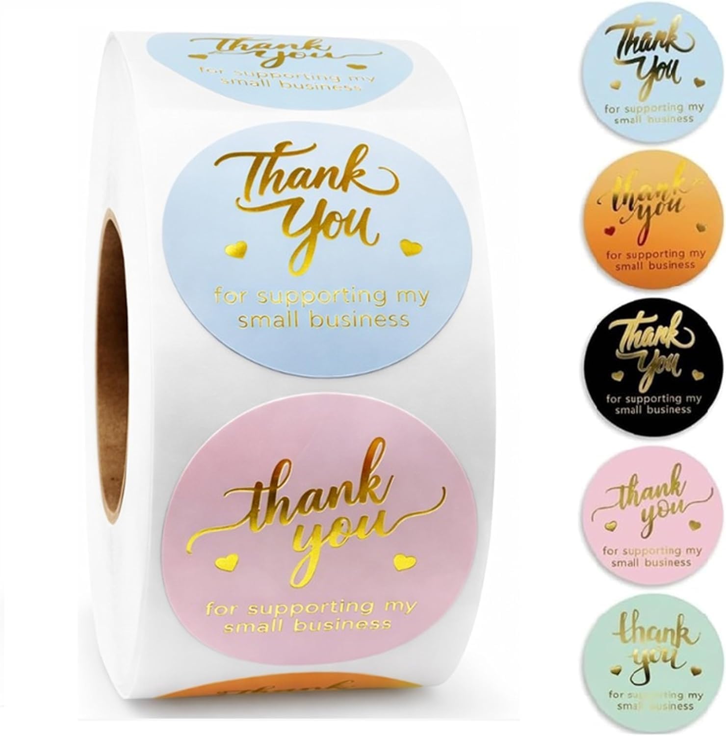 Amazon.com: 800 Thank You for Supporting My Small Business Stickers – 1 ...