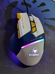 EvoFox Shade Gaming Mouse with 7 Rainbow Color Lighting with Fade ...