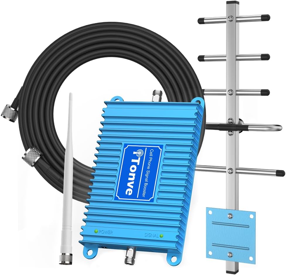 Amazon.com: Tonve Cell Phone Signal Booster for Home Cellular Signal ...