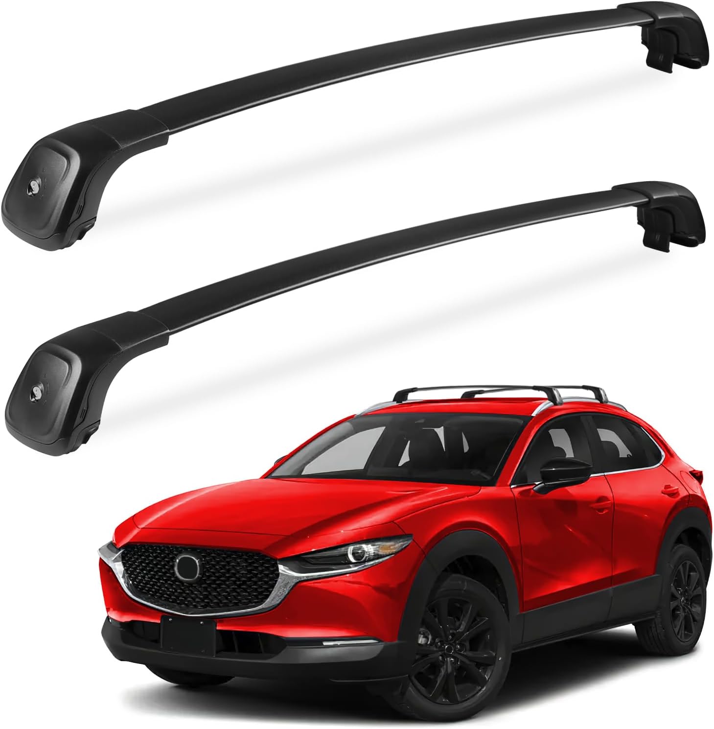 Amazon.com: FengYu Roof Rack Cross Bars 260lbs Compatible with Mazda ...