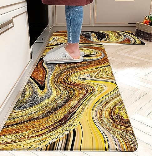 Amazon.com: ASPMIZ Anti Fatigue Kitchen Mat, Pink Kitchen Mats Set of 2 ...