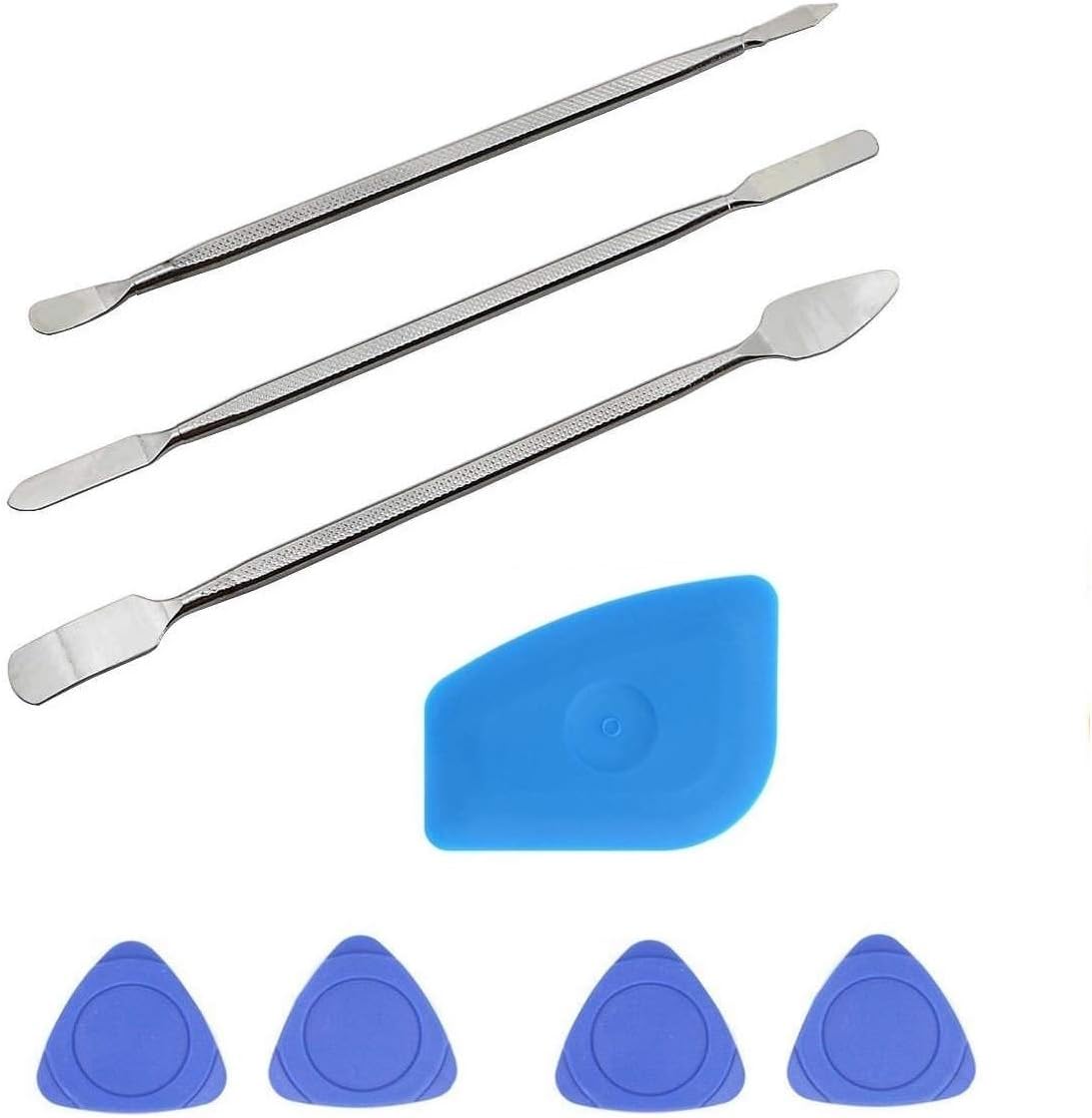 8 Pieces Metal & Plastic Spudger Set Pry Stick Opening Tool with ...