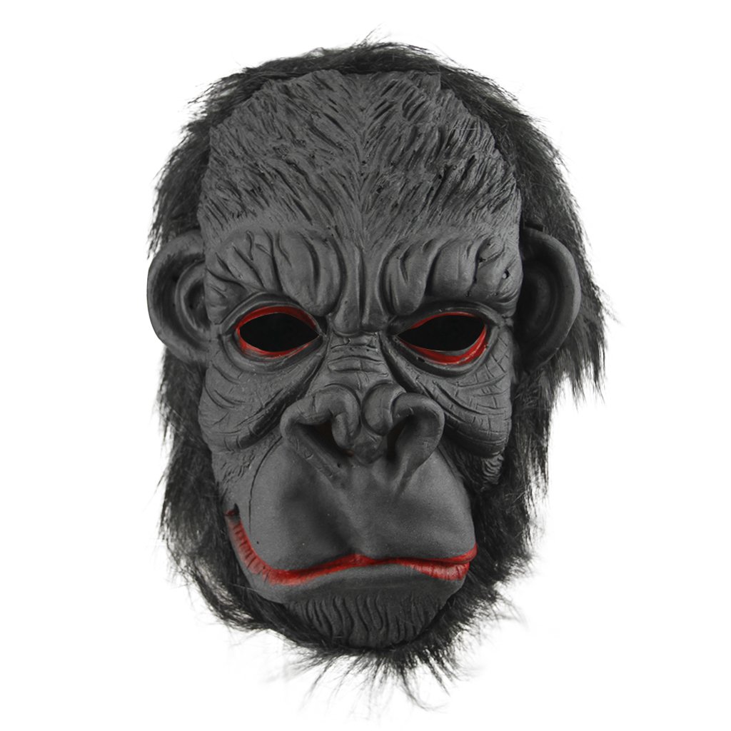 Bxthalloween Party Cosplay Costume Porps Smile Gorilla Ape Full Head ...