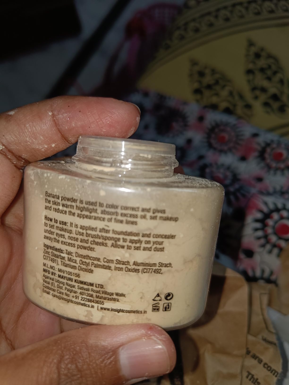 Buy Insight Banana Loose Powder |Make Up Setting Powder |Provides Long ...