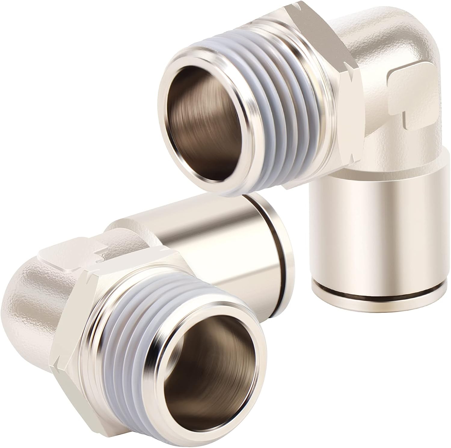 TAILONZ PNEUMATIC Elbow 1/4 Inch Tube OD x 3/8 Inch NPT Thread Push to ...