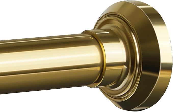 Amazon.com: ENJOYBASICS Gold Shower Curtain Rod 33 to 72 Inches, 1 Inch ...