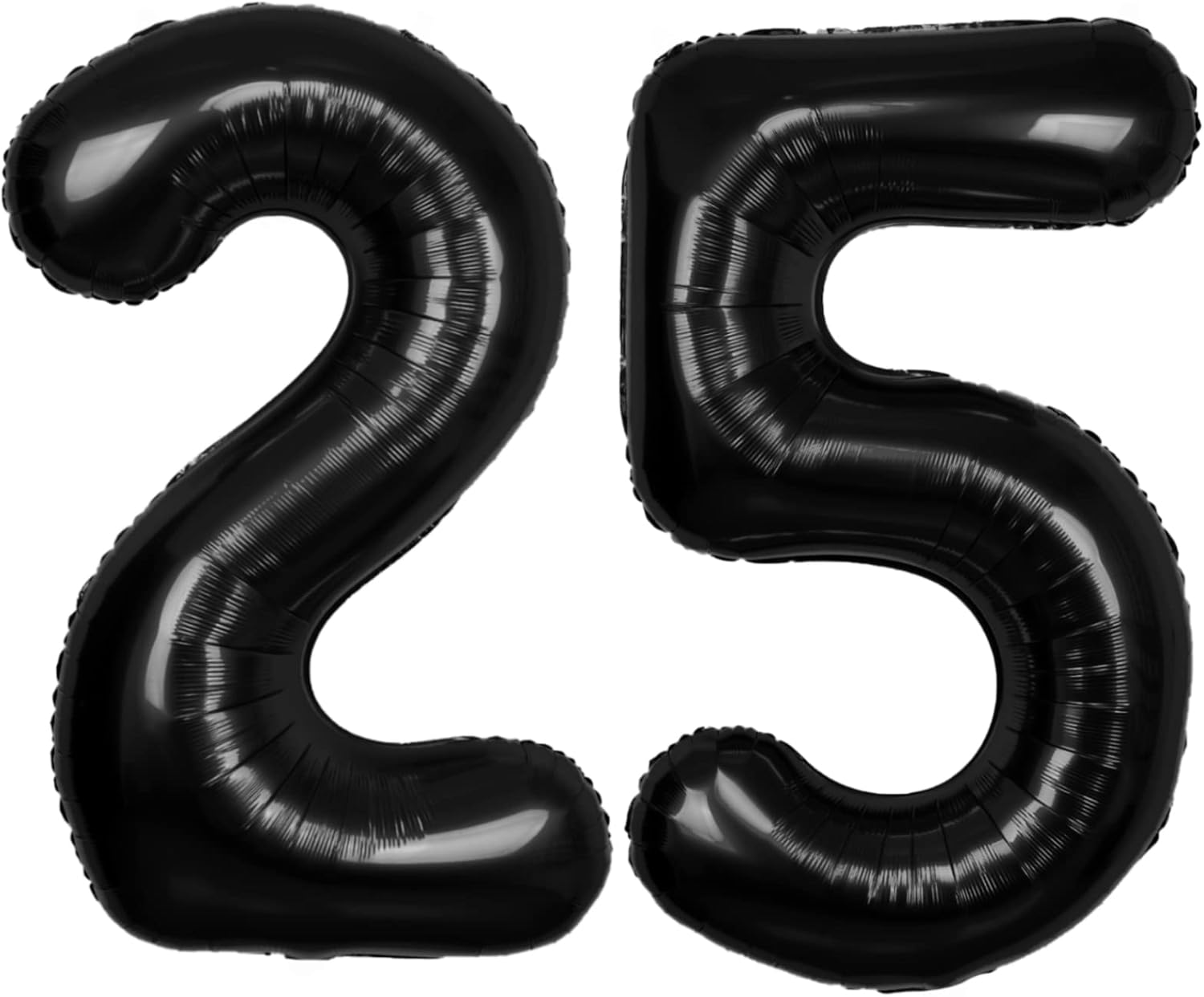 Amazon.com: 40 Inch Number 25 Balloon black Jumbo Giant Big Large ...
