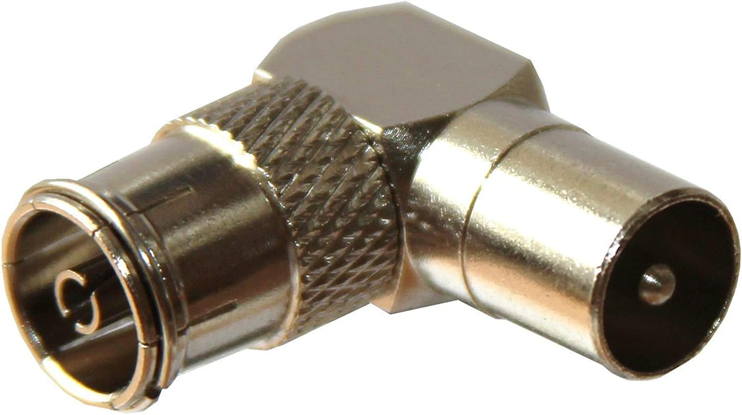 K M Electronics® Right Angle Tv Aerial Plug Coax Cable Plug To Socket ...