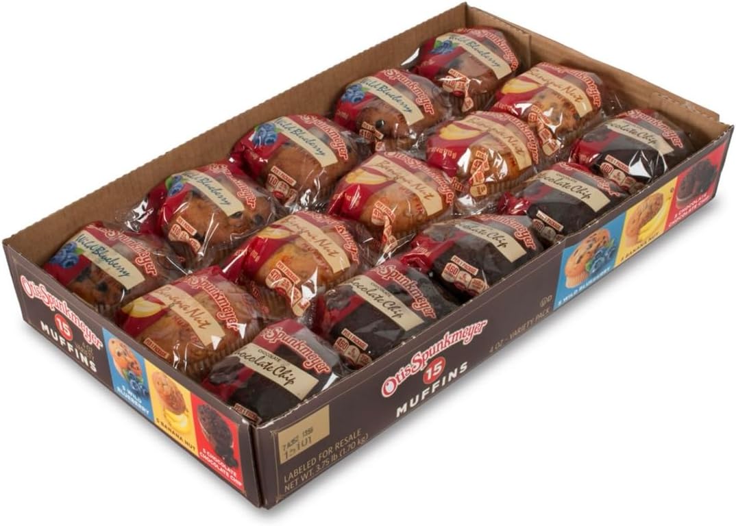 Amazon.com: Otis Spunkmeyer Assorted Muffins (4 oz., 15 pk.) : Grocery ...
