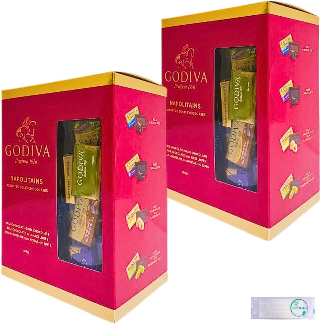 Amazon | GODIVA ゴディバ ナポリタン 450g×2箱 チョコレート アソート パック 詰め合わせ 大容量 クリスマス 一口サイズ【Activity公式ウエットシート付 ...